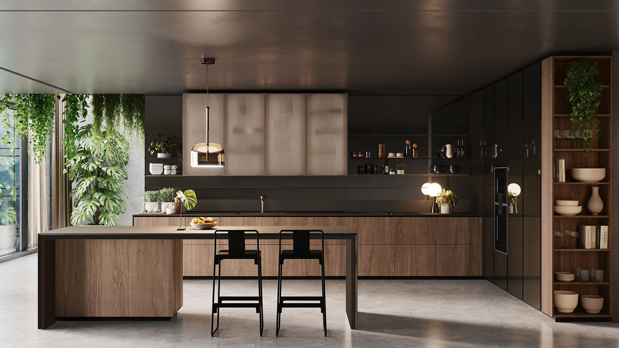 Die Nussbaum Küche: Elegante, dunkle Holzküchen mit zeitlosem Charakter ...